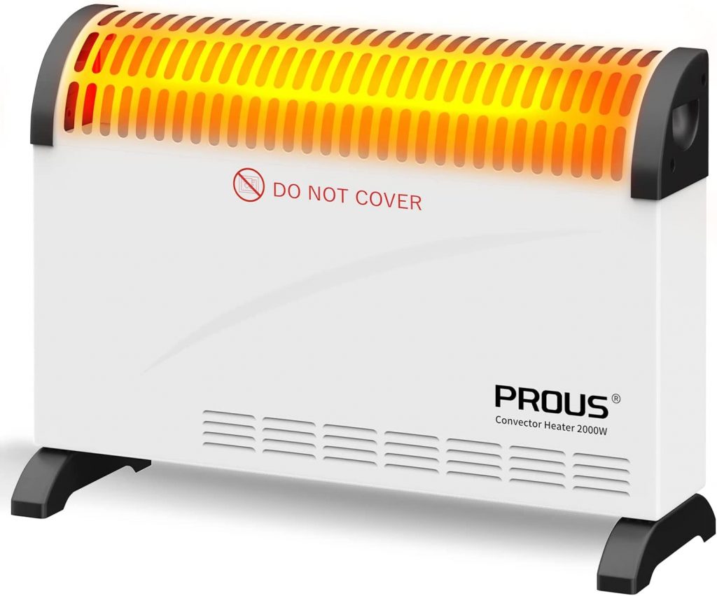 CALEFACTOR BAJO CONSUMO PROUS 2000W, POCO RUIDO